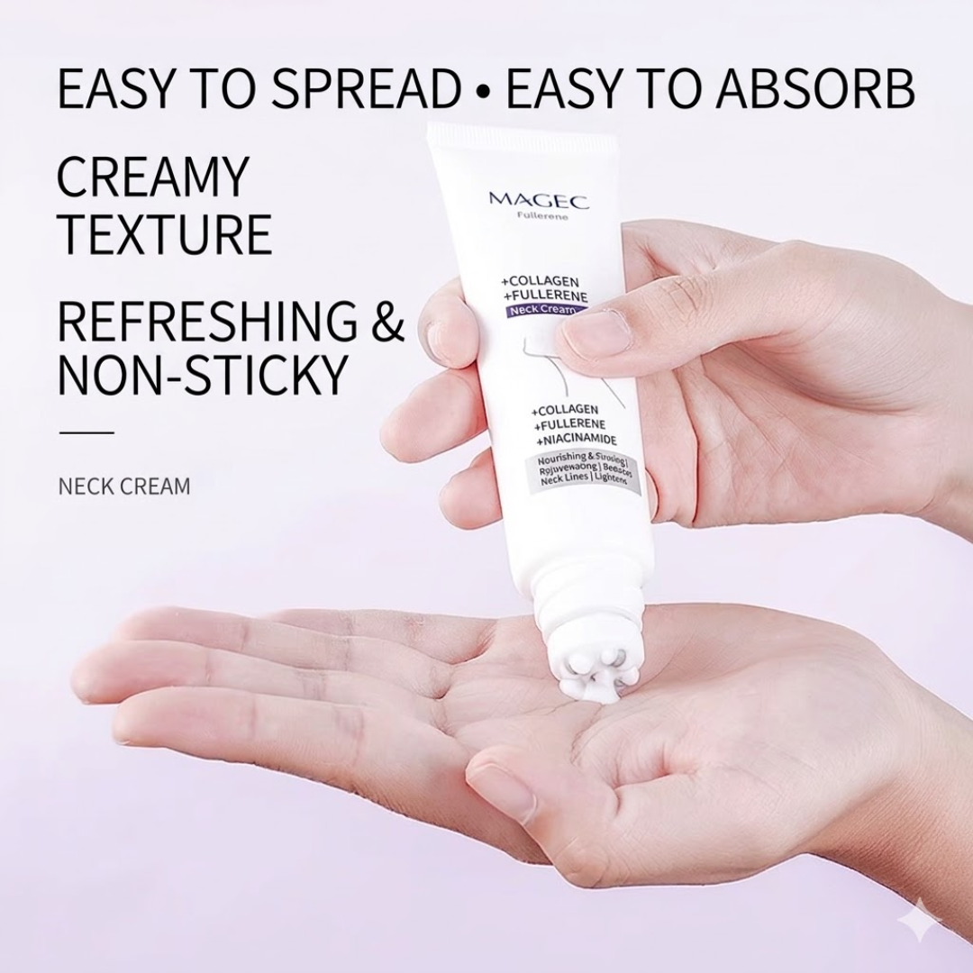 Magec Collagen Fullerene Neck Cream | Tightening & Anti-Wrinkle Formul